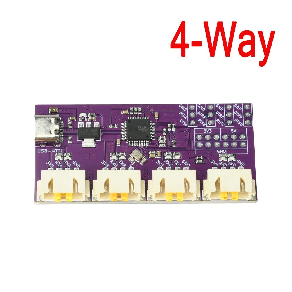 USB-TTL 4-Way конвертер CH348/344/342/CH343