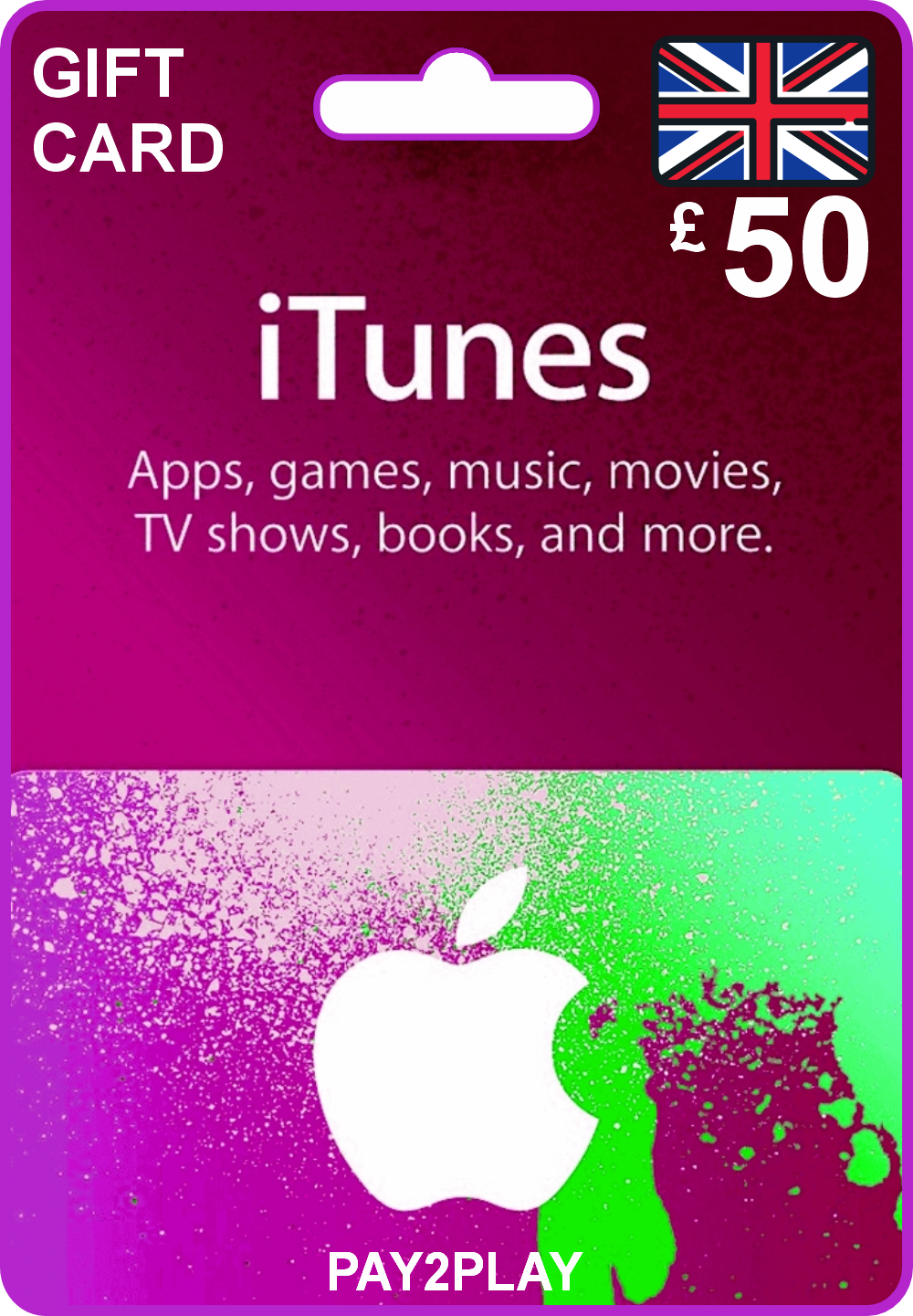 Подарочная карта Apple App Store&iTunes 50 GBP (Apple ID) / Великобритания / Пополнение Счета