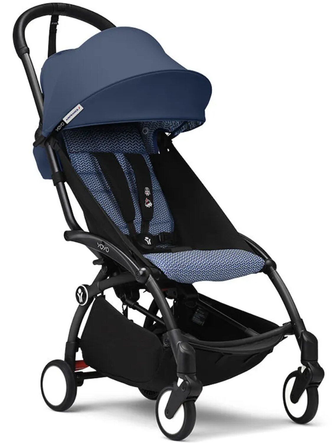 Коляска прогулочная Stokke/Babyzen YOYO3, Эйр Франс Синий (Air France Blue), рама черная