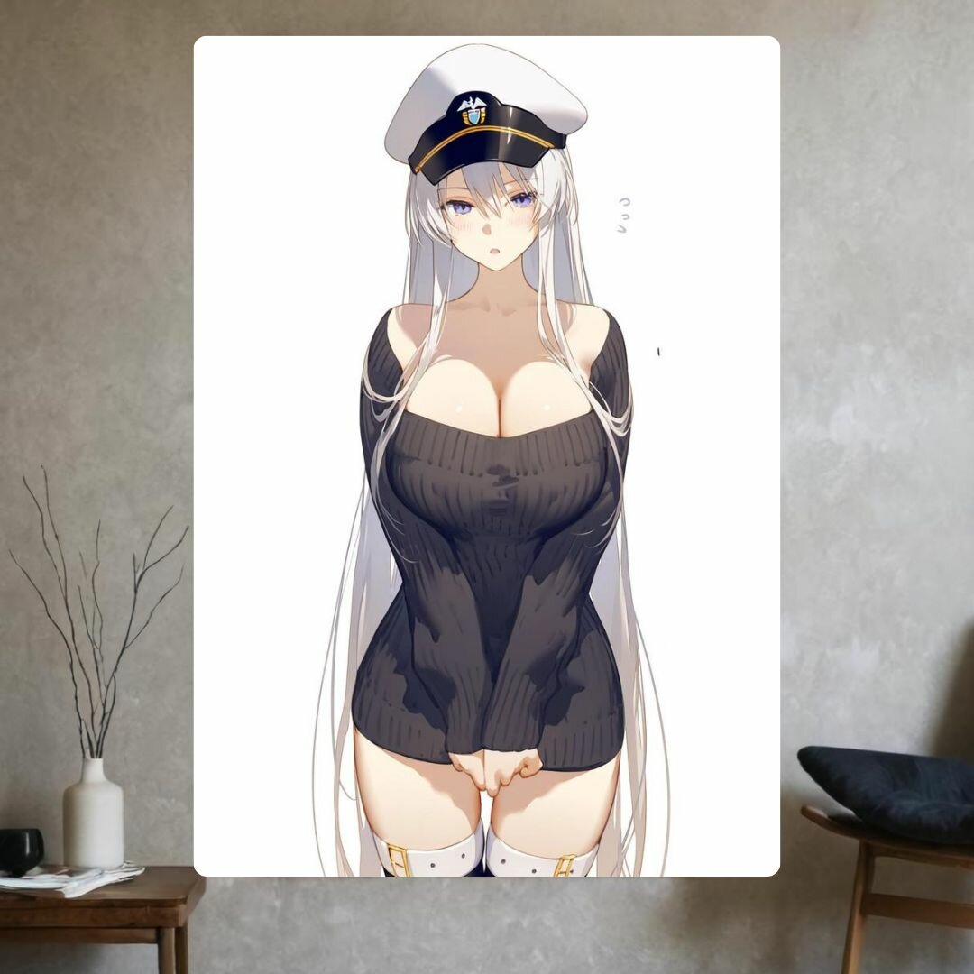 Картина на металле (аниме - Azur lane) Энтерпрайз,20*30см