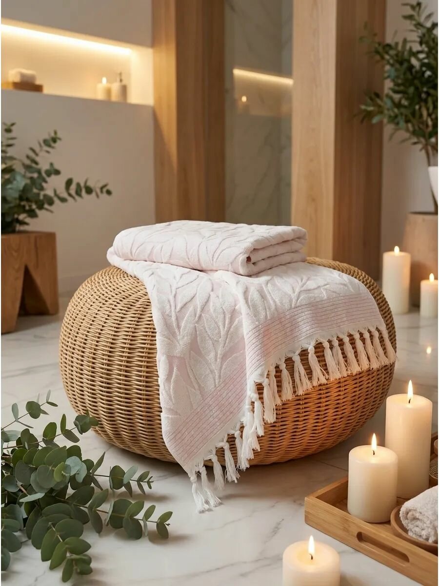 Полотенце банное Mia bella Home Textile махровое 90х150 Турция хлопок премиум