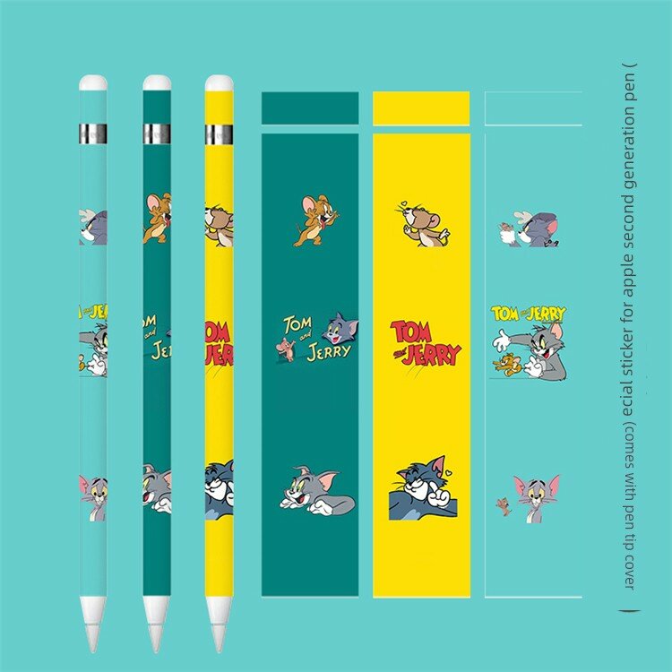 Анти-скользящая наклейка для Apple Pencil - фазаново-голубой для 1-го поколения, насыщенный цветовой хват