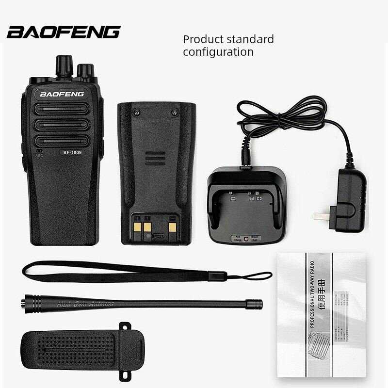 Радиостанция Baofeng BF-1909 для гражданского использования с USB-зарядкой, высокая мощность для строительных площадок