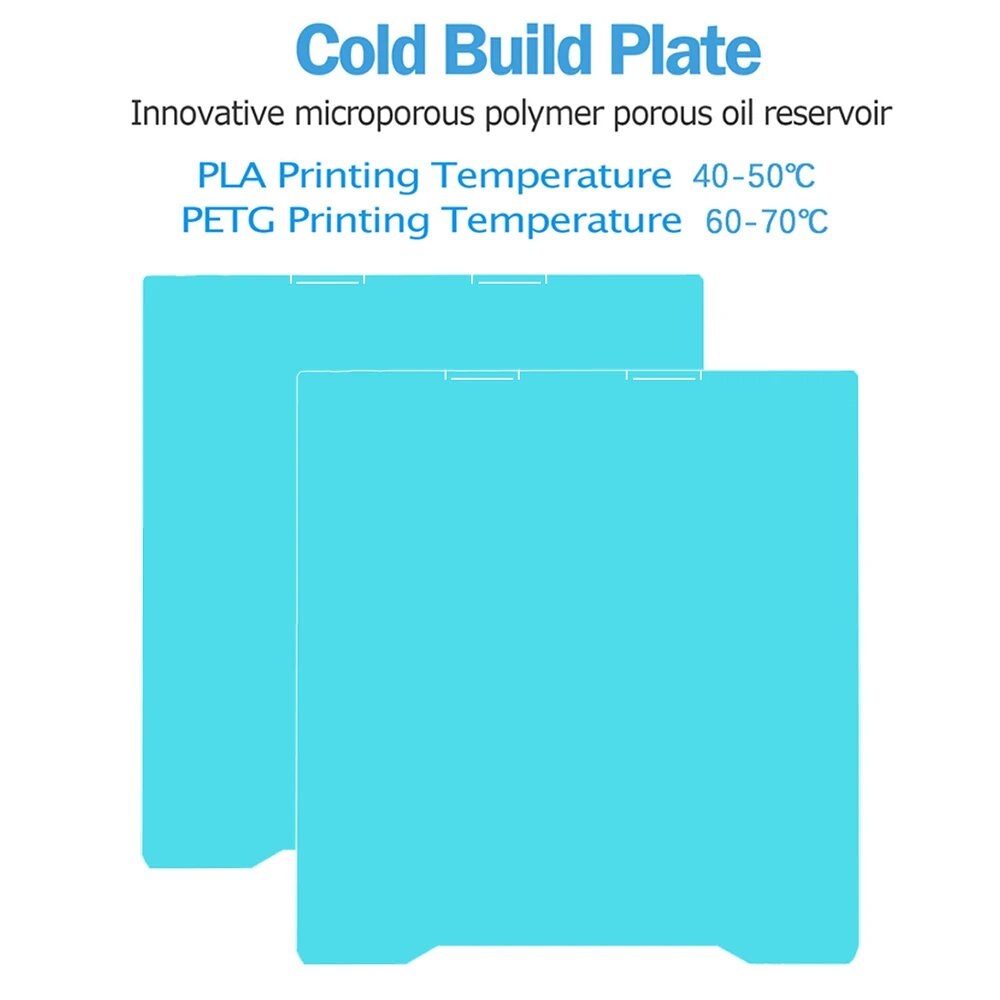 Двухсторонний стол Cold Plate 270x293mm для Creality K2