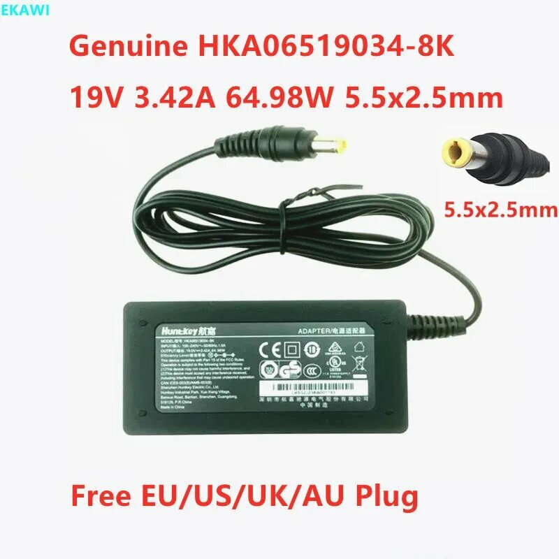 Адаптер Huntkey HKA06519034-8K 19В 3.42А без вилки