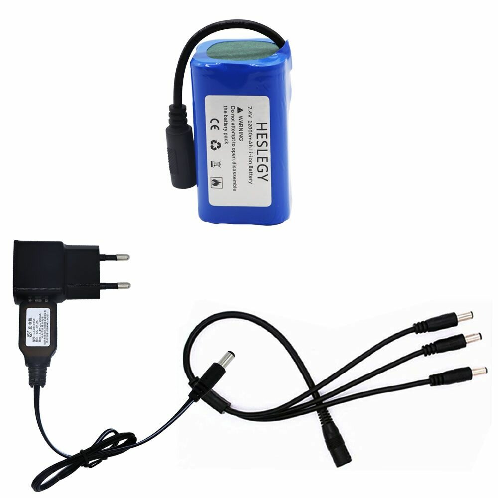 7.4V 12000mAh LiPo аккумулятор с зарядным устройством для T188 T888 2011-5 V007 C18 H18 дистанционного управления RC рыболовные лодки с наживкой детали для рыболовной лодки запасные детали RC аккумулятор