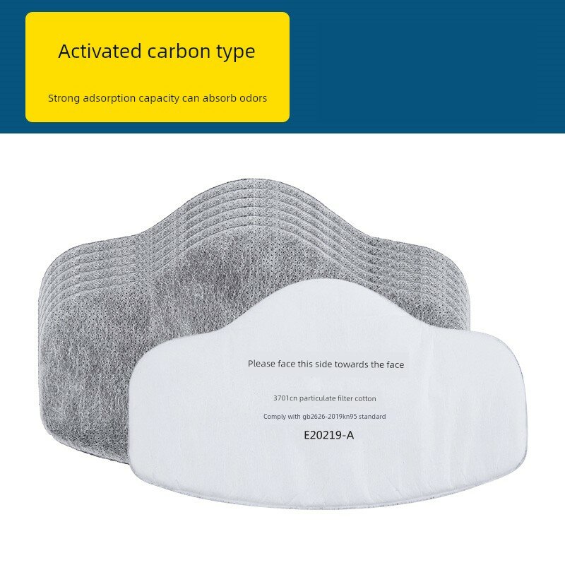 3200 Dust Mask Filters, 40 Pcs Carbon Filter 6 Layers Particulate Filter for Mining Welding Industrial Safety Respirator