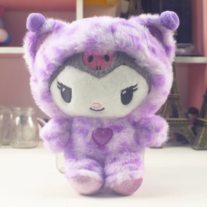 Новая плюшевая игрушка в японском стиле от Miniso: радужная кукла Cinnamoroll и маленькая белая собачка My Melody.