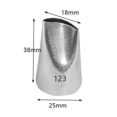 Насадка для крема из нержавеющей стали 123, 1pc