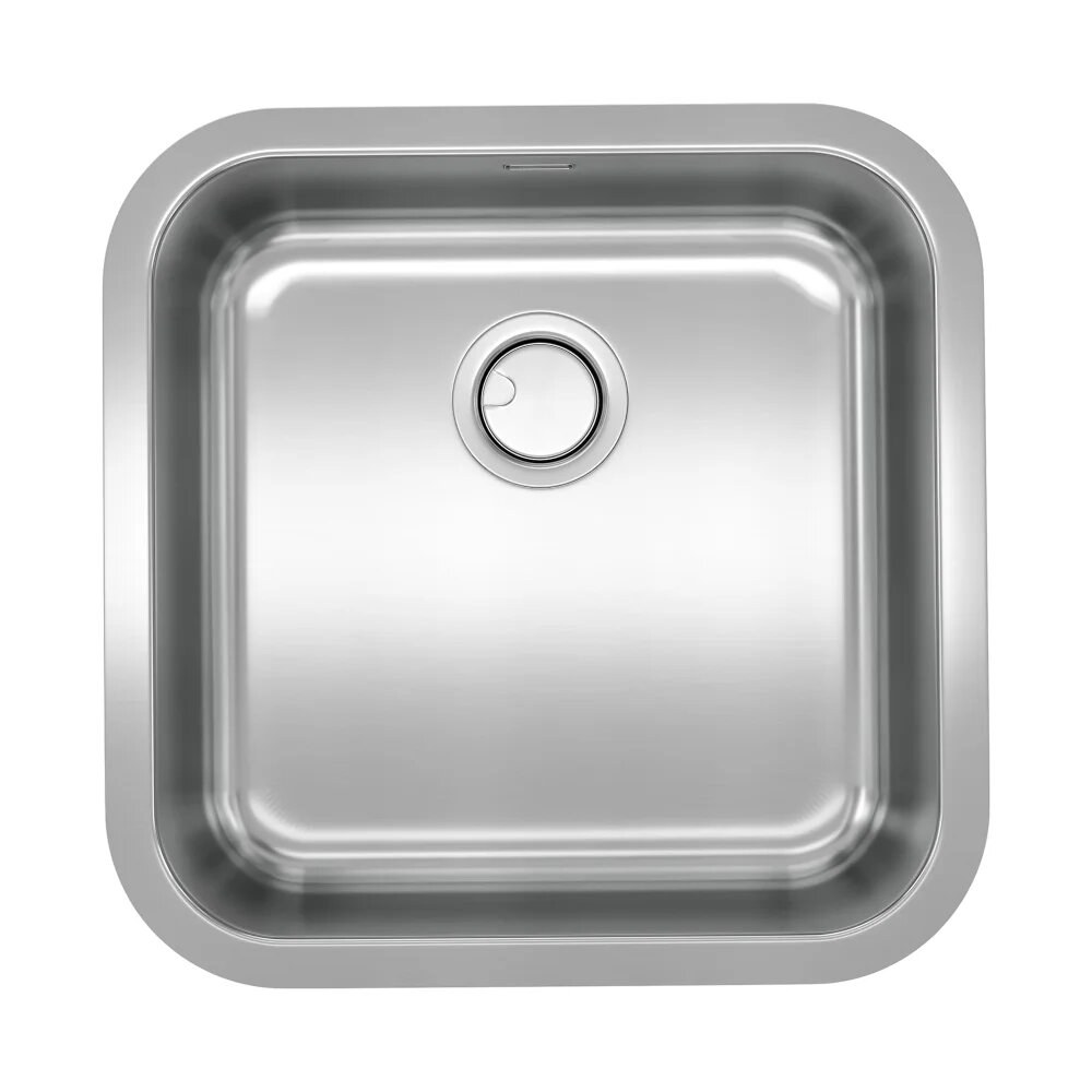 Мойка кухонная Reflexion Orta RX2444SS металлическая, 45x45, мойка для кухни, квадратная, врезная, под столешницу, матовая