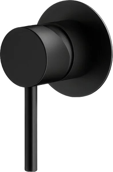 Встраиваемый смеситель для душа и ванны Plumberia Selection Ixo XO1111NO С внутренней частью, латунный, рычажный, настенный, черный, матовый, с керамическим картриджем