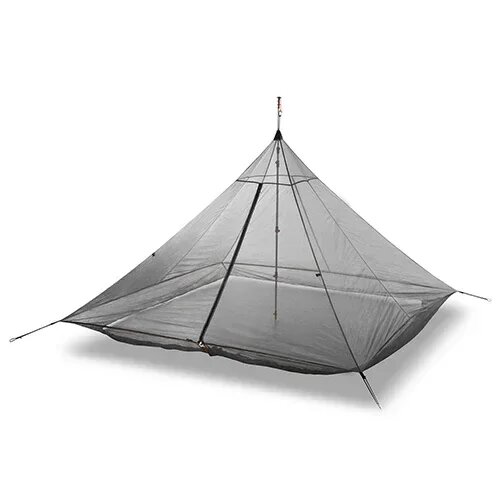 Ультralight Camping Tent: Легкий пирамидальный палатка без стержней для 2-4 человек, 40D нейлон с силиконовым покрытием, вентиляционный, для 3-4 сезонов, внутренняя палатка-4 человека bottomless