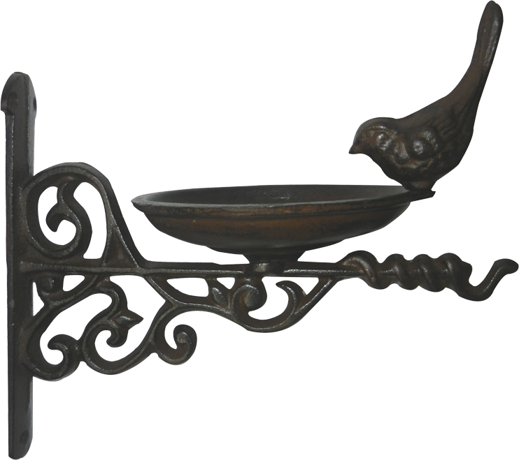 Кормушка Iron Garden для птиц, чугун, 28 см х 15.5 см х 25 см, настенная