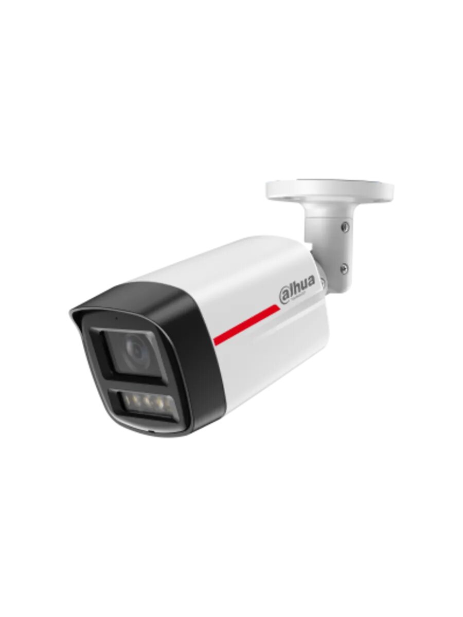 Уличная цилиндрическая IP-видеокамера DAHUA DH-IPC-HFW2849TLP-S-LED-0280B-PRO белый, 8 Мп (3840 × 2160)