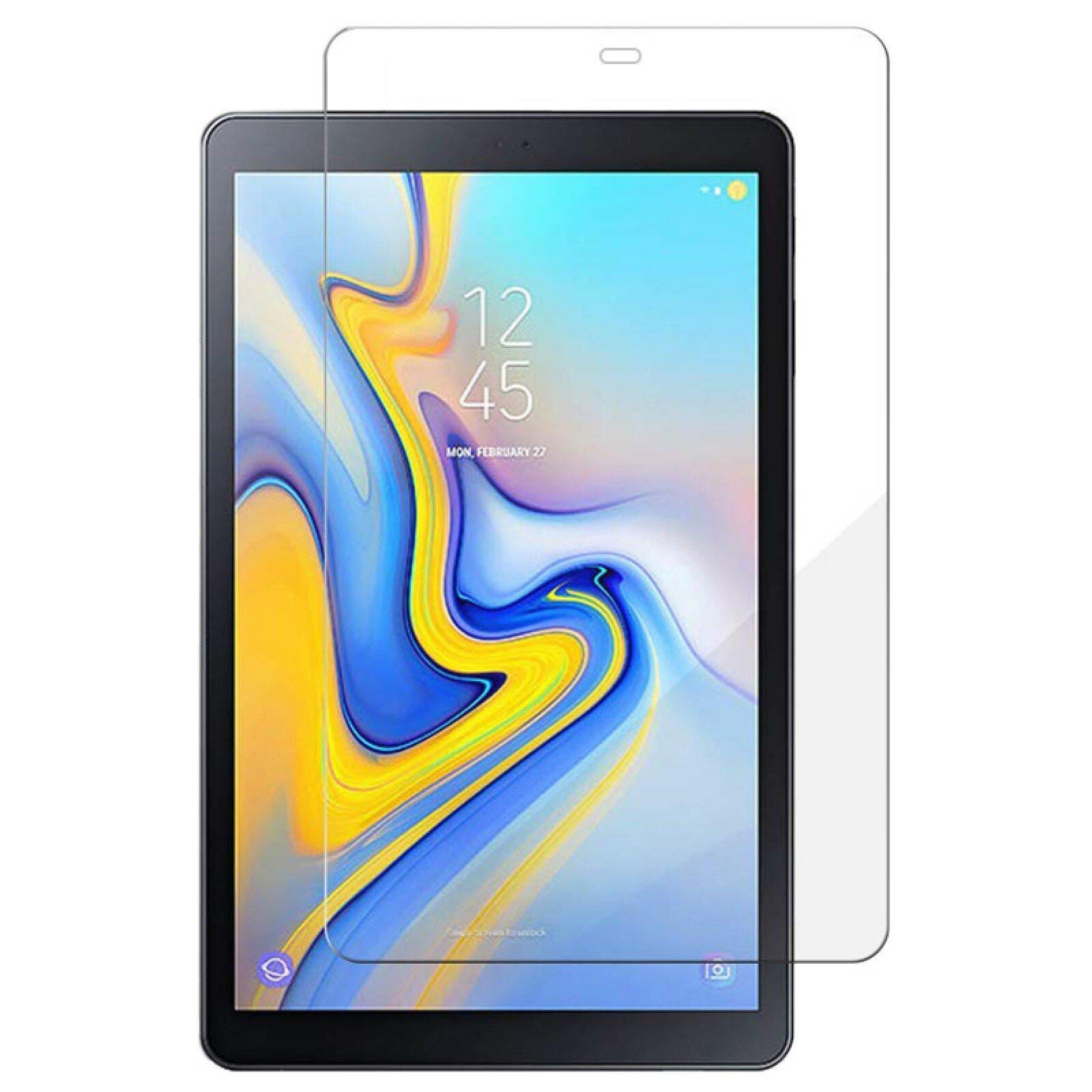 Защитное противоударное стекло MyPads для планшета Samsung Galaxy Tab A 10.5 с олеофобным покрытием