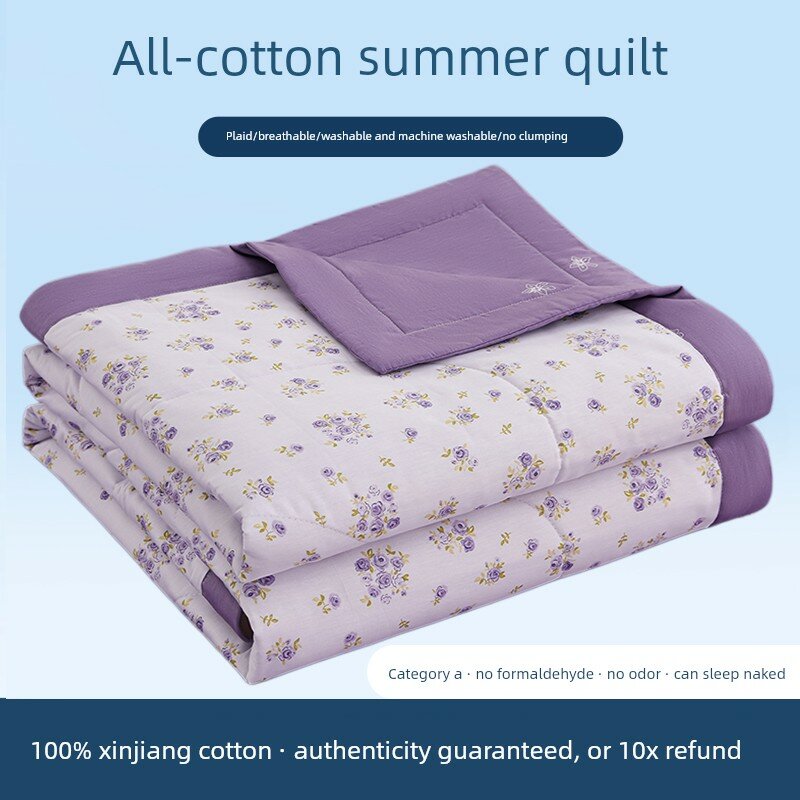 Летнее одеяло Crystal Home Textiles из 100% хлопка (хлопок Синьцзянь), машинная стирка, однослойное, для кондиционера,