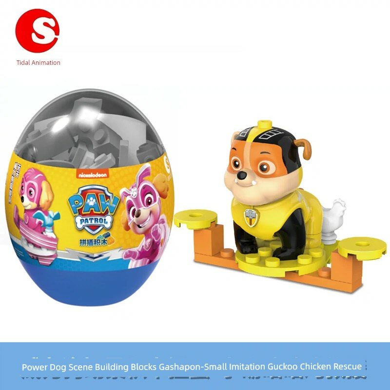 Набор игрушечных машинок Paw Patrol для детей, Чейз и Маршалл, для детей 3-4 лет, строительные блоки, собаки с