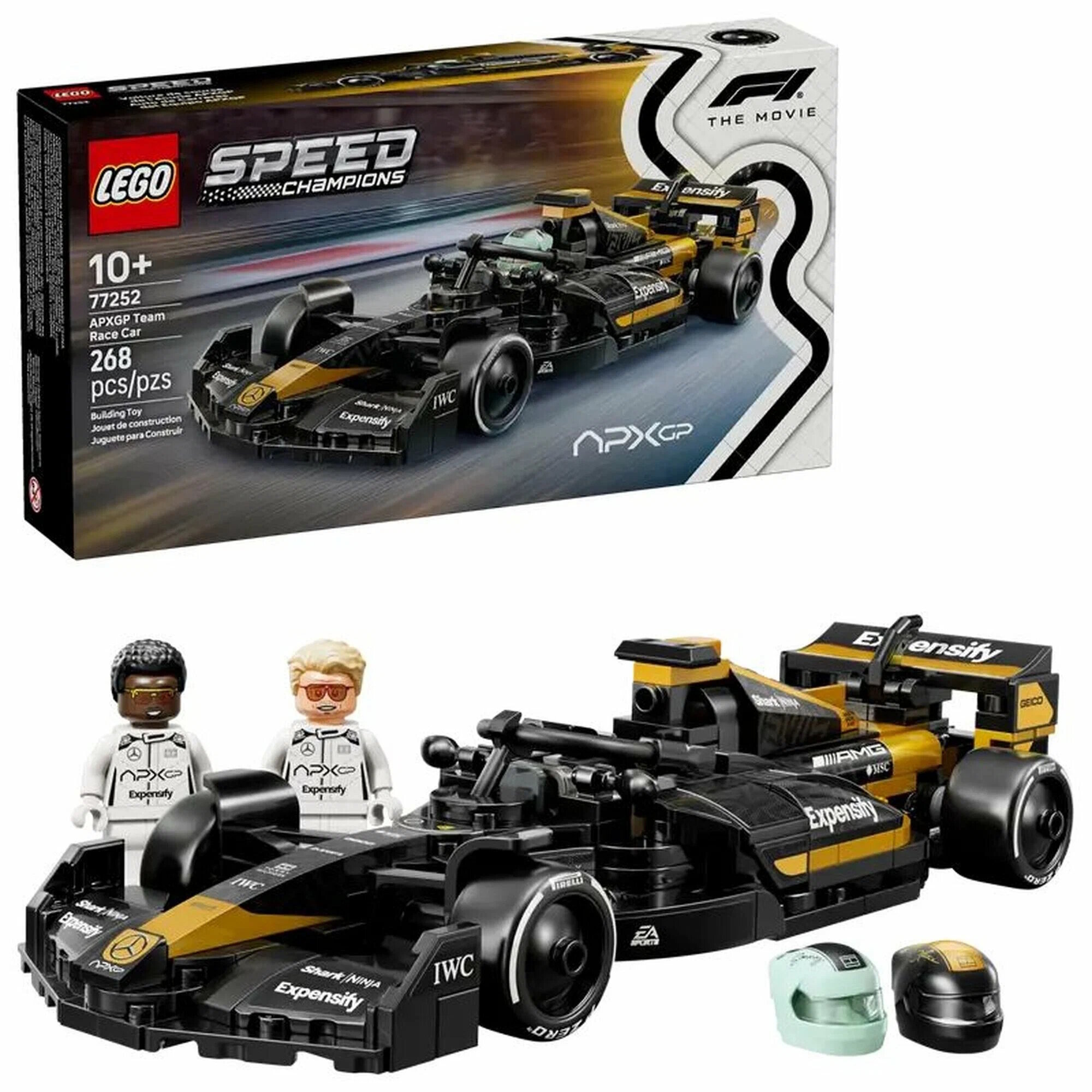 Конструктор LEGO SPEED CHAMPIONS - Формула-1-Гоночный автомобиль команды APXGP, 268 эл. - Лего Чемпионы скорости 77252