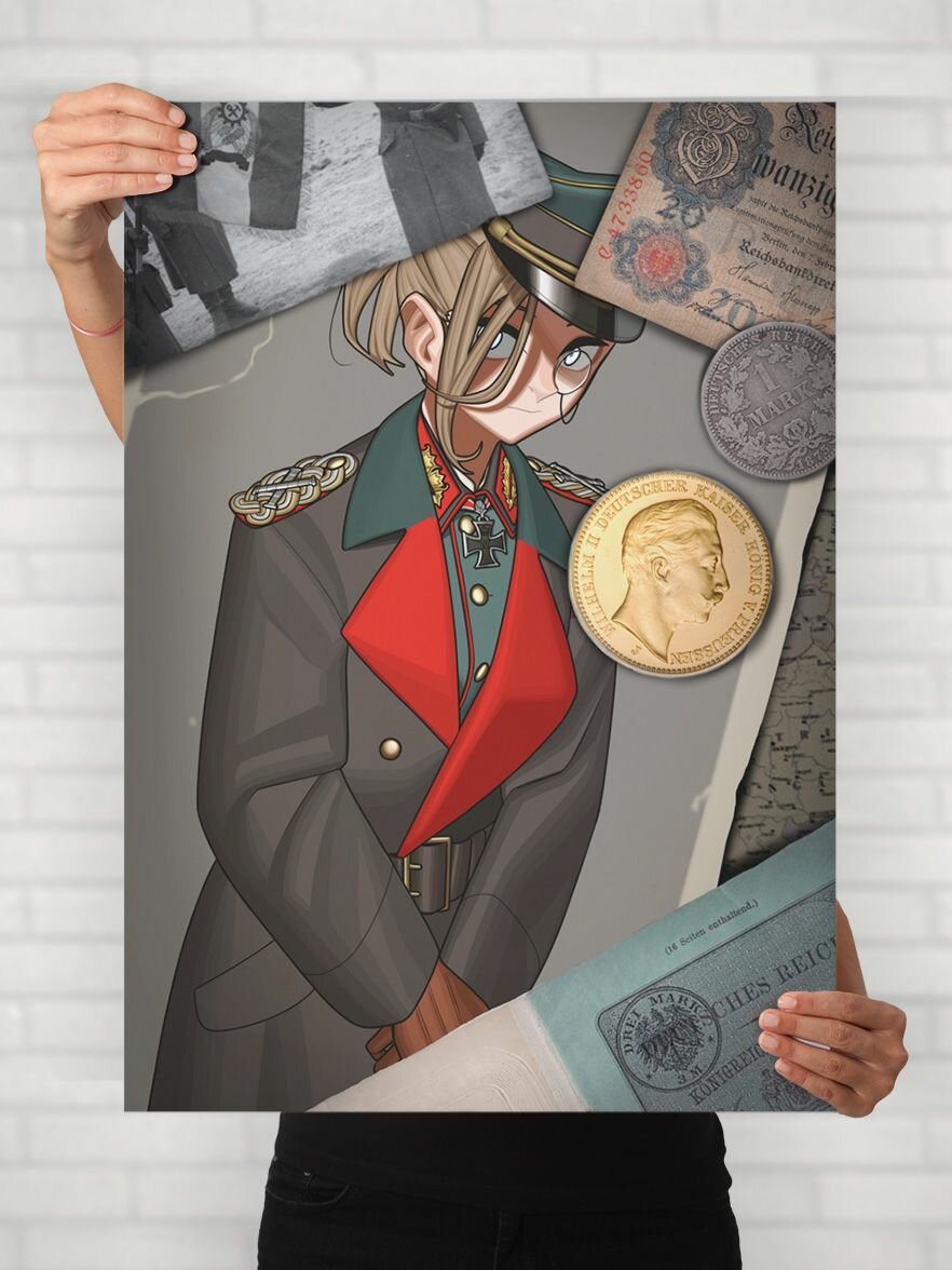 Плакат на стену для интерьера Хертс Оф Айрон 4 (HOI 10) - Постер по игре формата A1 (61x84 см)