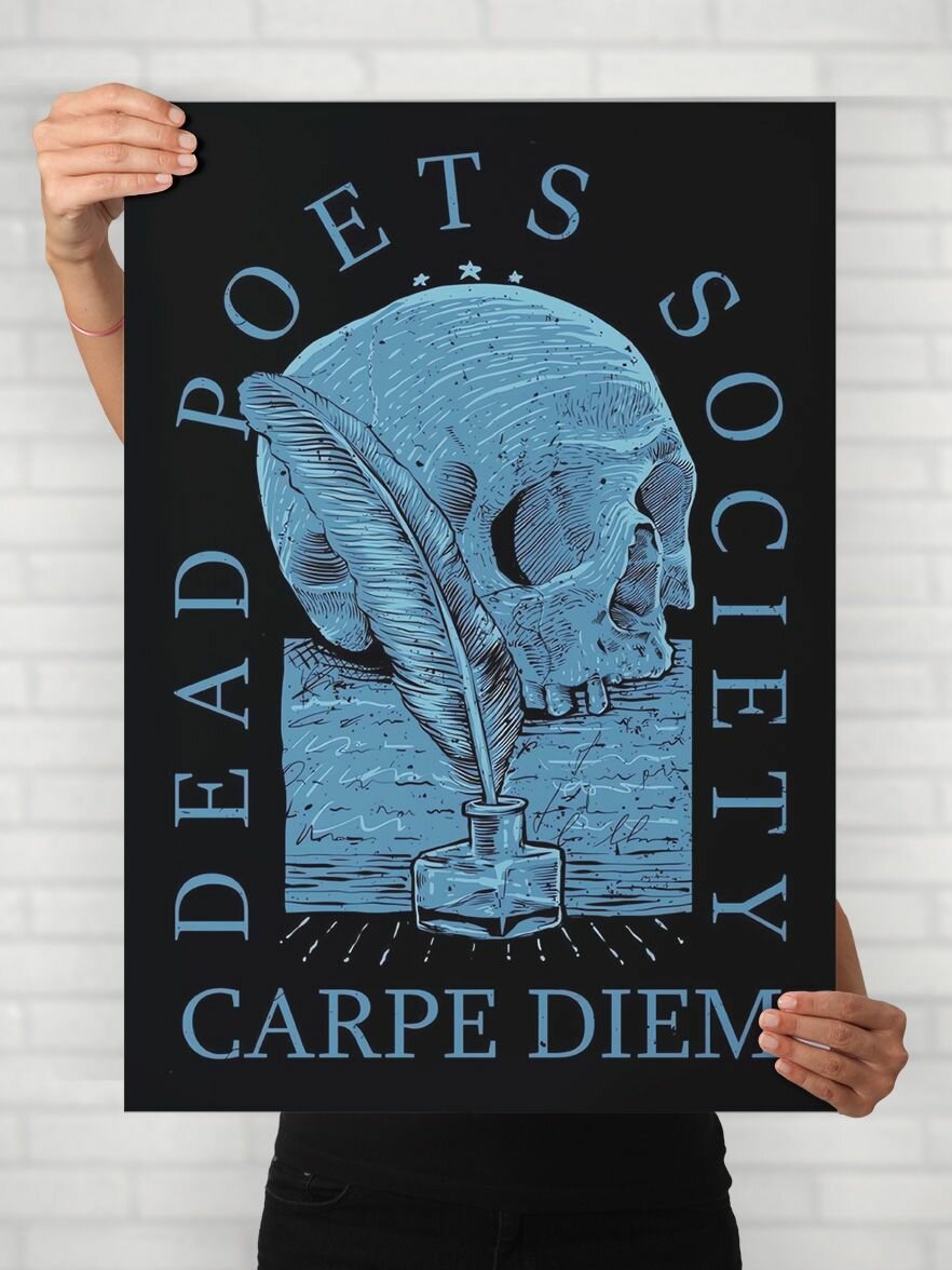 Плакат на стену для интерьера Общество мертвых поэтов (Dead Poets Society - Общее 4) - Постер по фильму кино формата А1 (60x84 см)