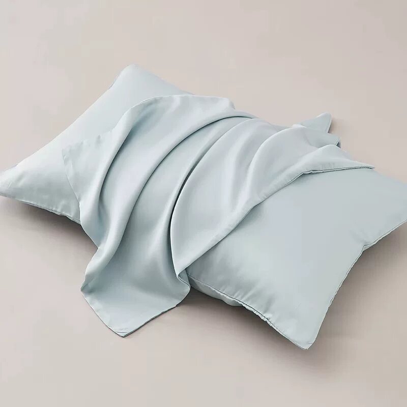 Летняя подушка Tencel одиночная, 48x74 см, аквамариновый, дышащая льняная ткань для постельного белья