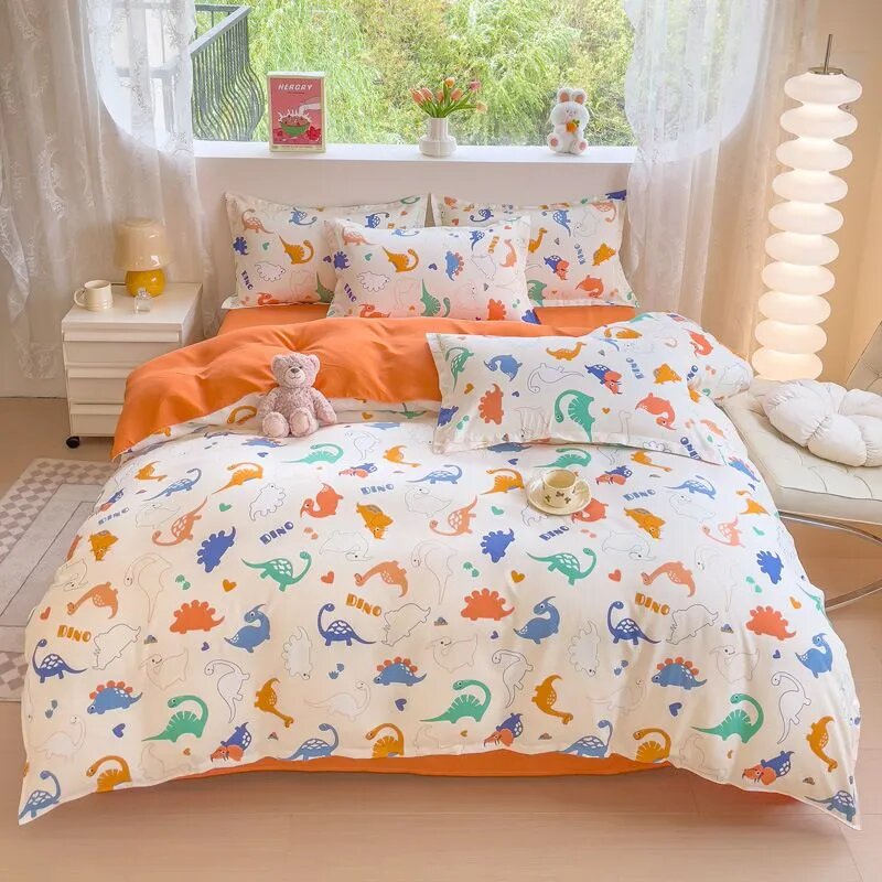 Комплект постельного белья 2-спальный Евро 180x200 см, наволочки 48x74, простыня 180x200 см