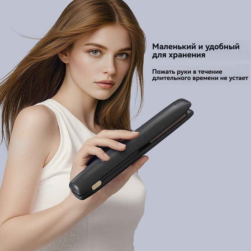 Беспроводная плойка, с зарядкой в форме кукурузы, для объема волос, розовая