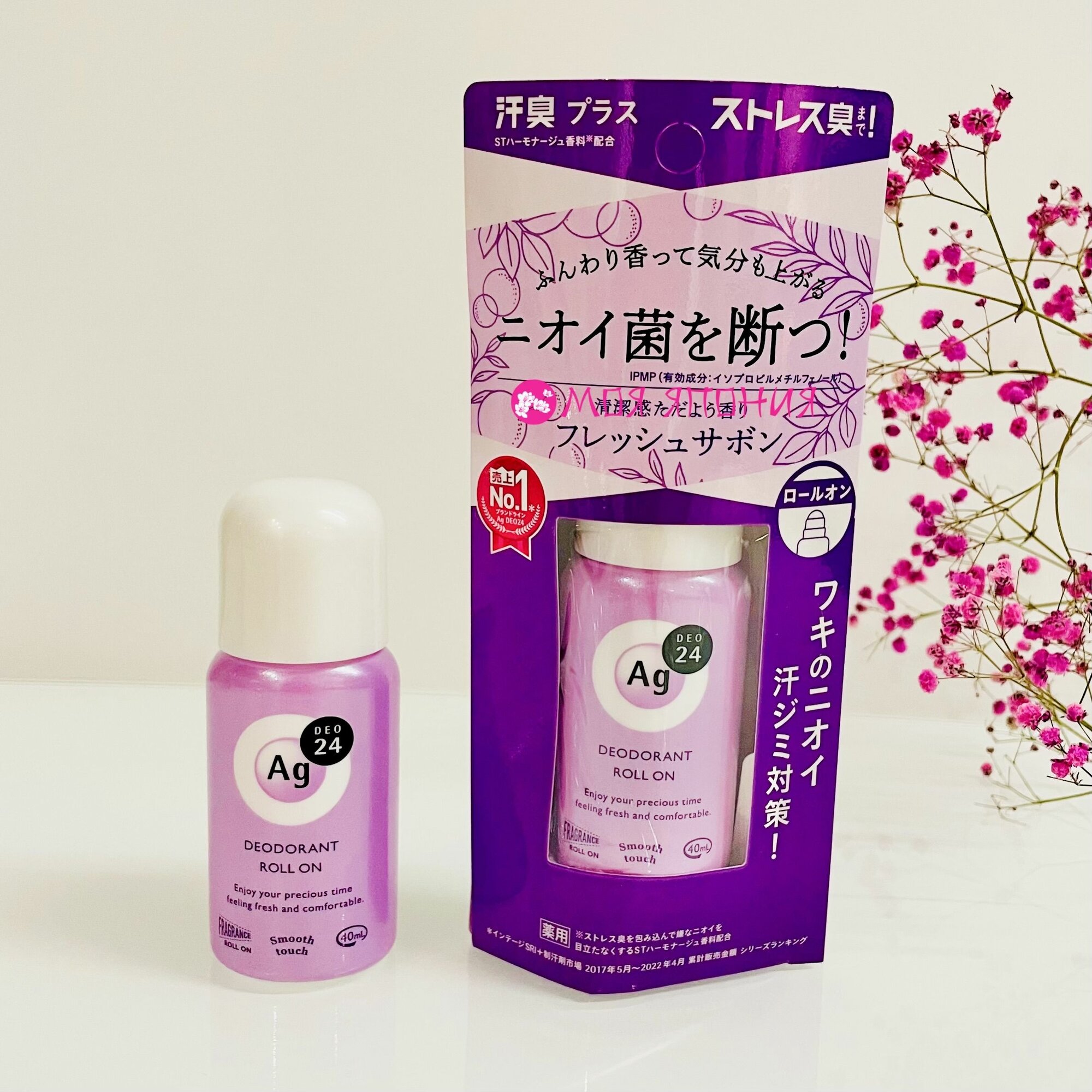 Shiseido Роликовый дезодорант с ионами серебра с ароматом свежести, Ag Deo 24, 40 мл.