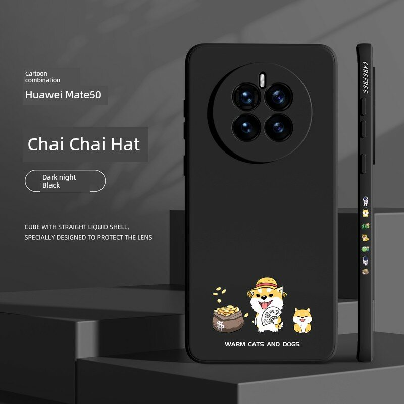 Защитный чехол из силикона с прямым краем для HUAWEI Mate 30 Pro, шокопрочный, темно-черный, подходит для экрана 6,53
