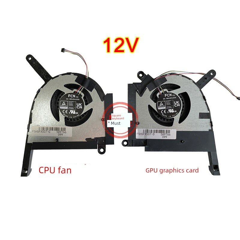 Подходит для вентилятора охлаждения Asus TUF Tianxuan 3 F15 FX507Z FA507R FX707ZR FA707R [►Совершенно новый](Оригинал)