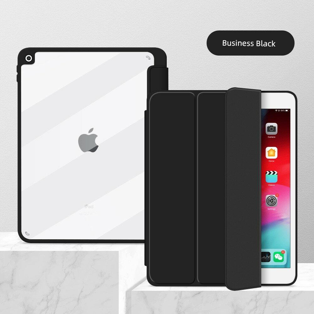 IPad Pro 2024 13-дюймовый полный защитный чехол, стиль целостный, бизнес-черный