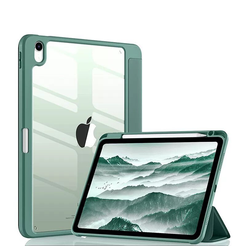 Акриловый защитный чехол для iPad A16 2025, модель 11inch с отсеком для стилуса, для планшета Apple A3354, с защитой от