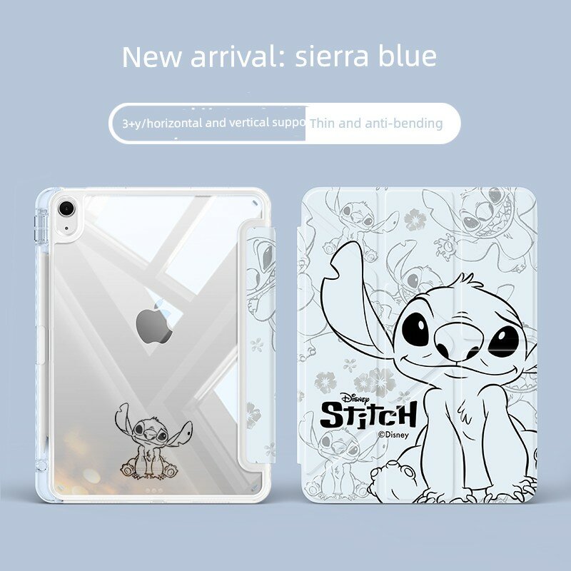 Disney Official чехол для iPad Air7 13 дюймов небесно-голубой дизайн легкий ударопрочный с отделением для ручки