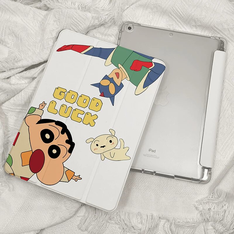 Силиконовый чехол для iPad mini 7 8.3 дюйма тройной складной прозрачный с отделением для ручки