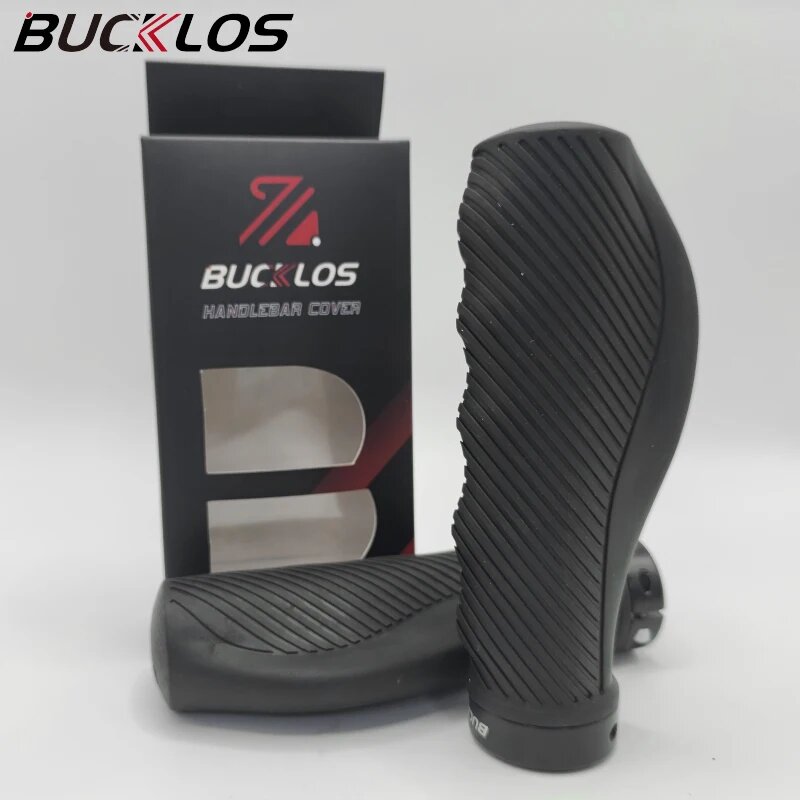 BUCKLOS Ручки на руль велосипеда, черные, Model1-BLACK