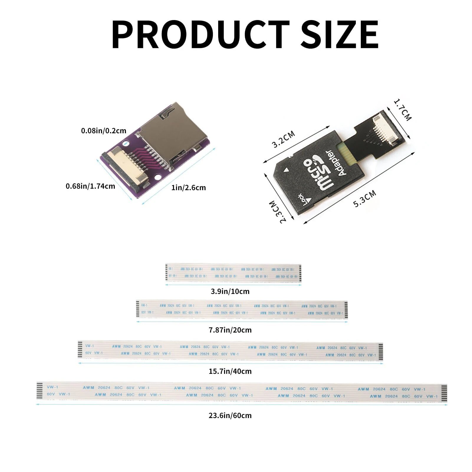 Гибкий адаптер Micro SD - SD to TF, Esimhub