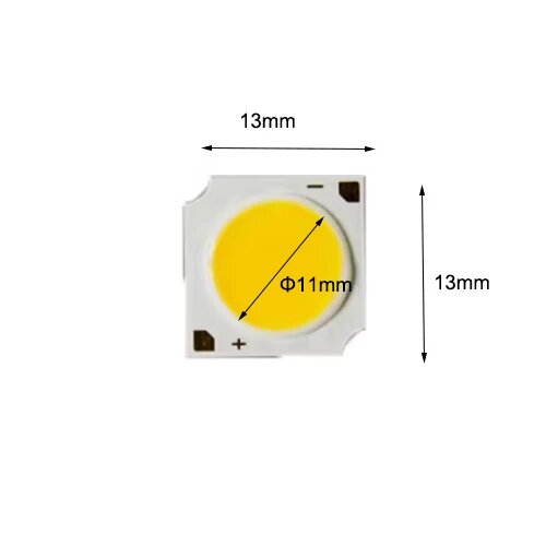 Светодиодная лампа COB 3W-30W для трековых светильников 13mm Square, 6000k, 20 Вт
