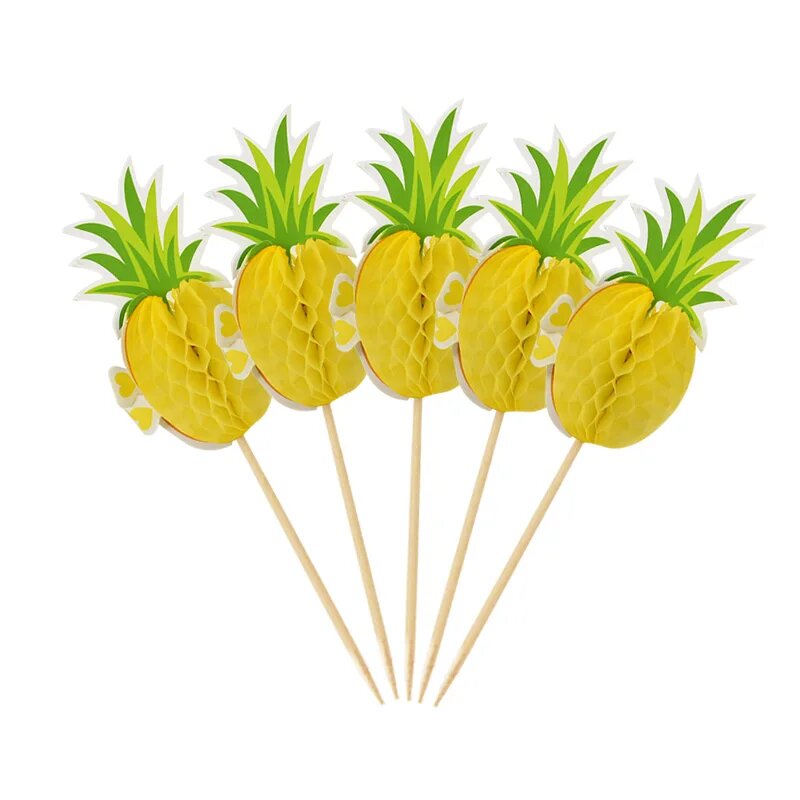 Топперы для торта Pineapple, желтые