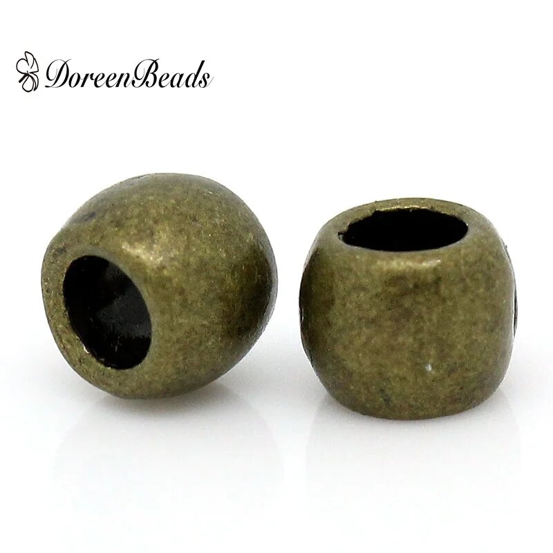 DoreenBeads металлические бусины античный бронзовый цвет 25 шт