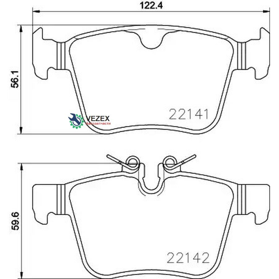 TEXTAR 2214101 Колодки тормозные дисковые задние