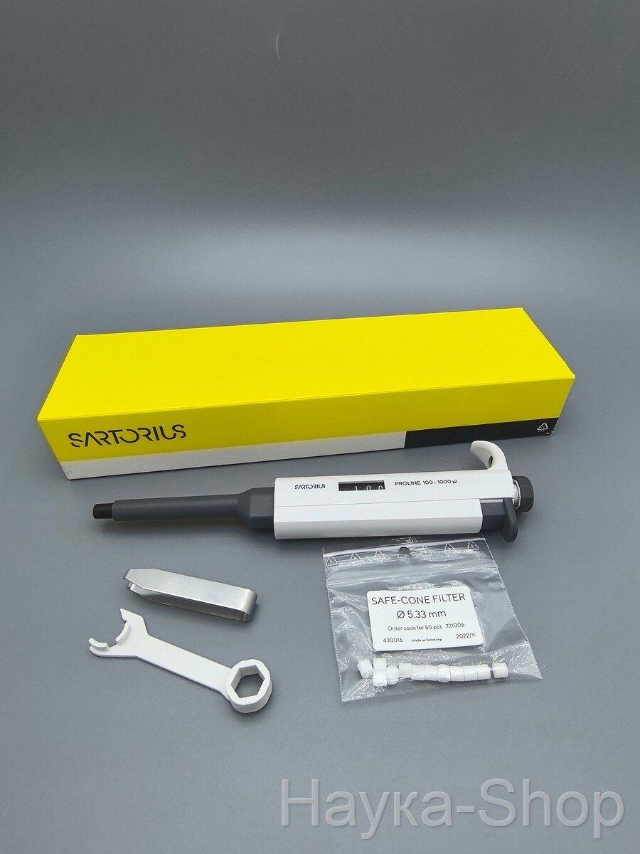 Механический дозатор Proline, 1 канал, 100-1000 мкл (720060), Sartorius, Германия