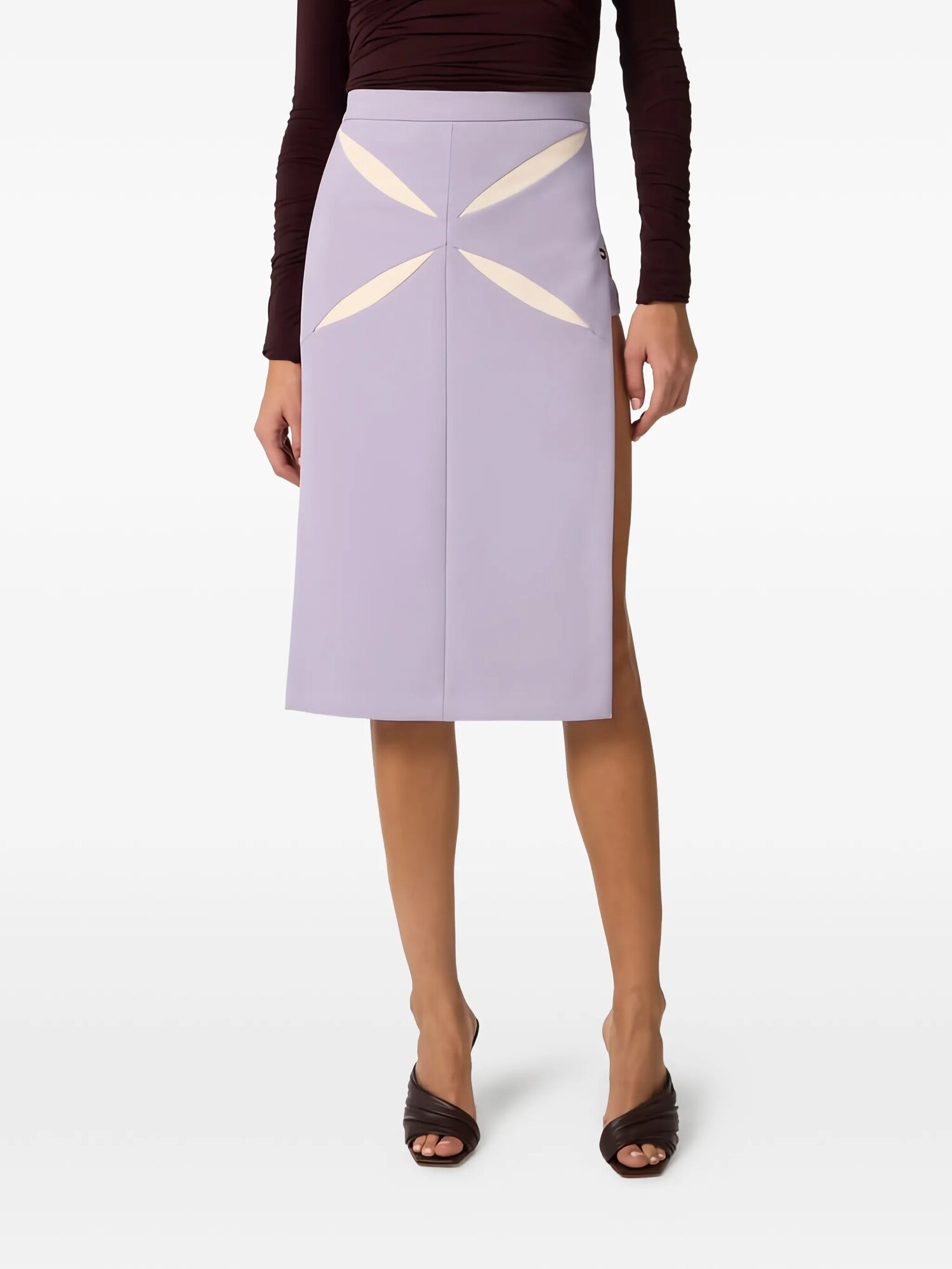 Юбка Elisabetta Franchi, размер 42, purple — фото 1