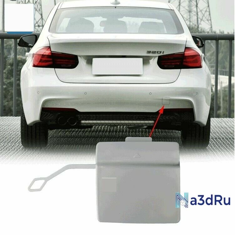 Заглушка заднего бампера буксировочного крюка Bmw F30, Бмв ф30 (51127312748)