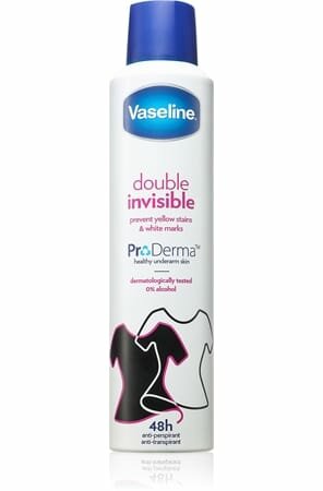 Дезодорант Vaseline Double Invisible, антиперспирант-спрей, 250 мл