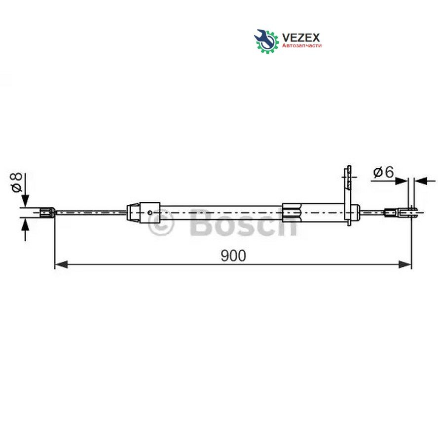 BOSCH 1987477847 Тормозной трос
