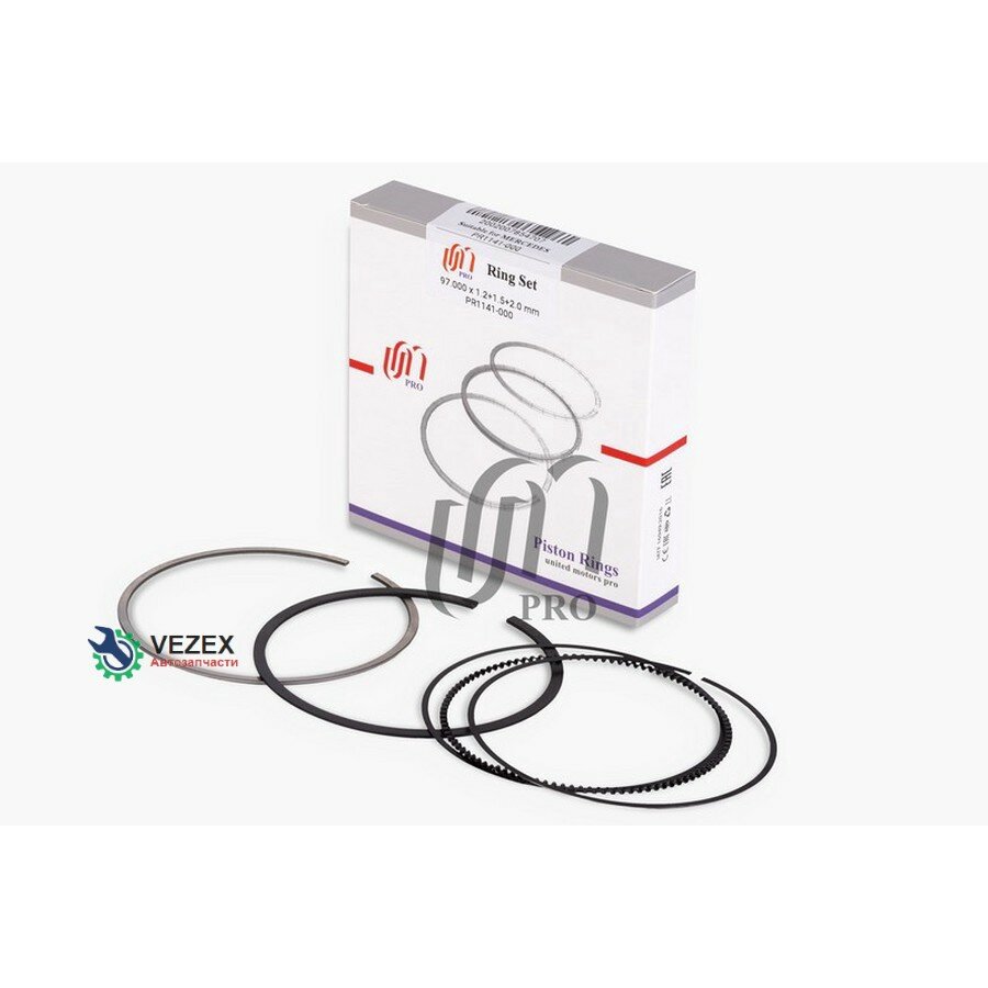 UMPRO PR1141000 кольца поршневые! STD d97x1.2x1.5x2 std (1)\ MB W210/W211/W220/W163/W463 5.0 97>