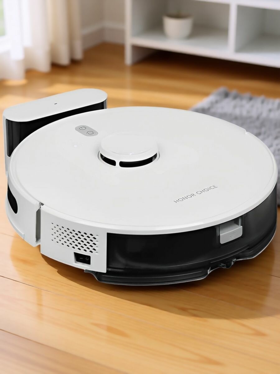 Робот-пылесос HONOR CHOICE Robot Cleaner R2s Lite белый уборка - влажная, сухая, Wi-Fi, док-станция, пылесборник - 0.4 л