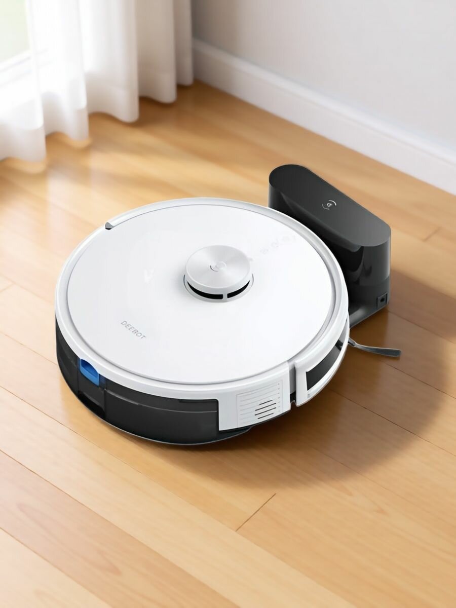 Робот-пылесос Ecovacs Y1 Pro белый уборка - влажная, сухая, Wi-Fi, док-станция, пылесборник - 0.4 л