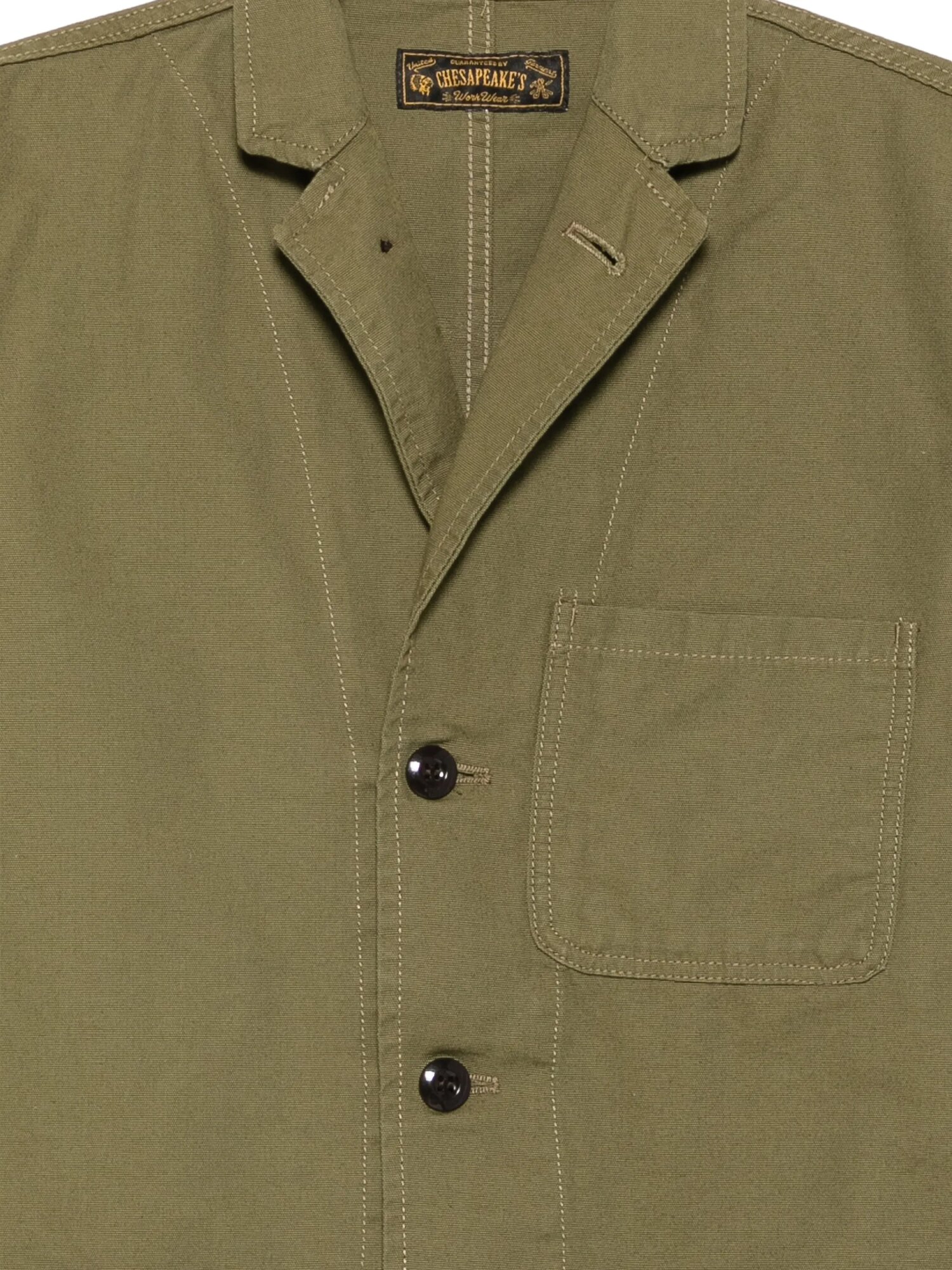 Куртка CHESAPEAKE'S Notched-lapels patch-pocket jacket, размер 52, зеленый, — фото 1