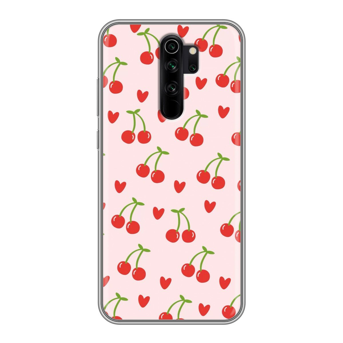 Чехол для Xiaomi RedMi Note 8 Pro с принтом для девушек с Вишенками (Сяоми Редми Ноут 8 Про)